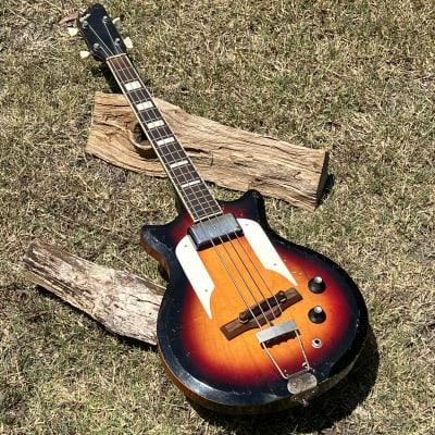 1964 Supro Pocket Bass Black | Reverb
