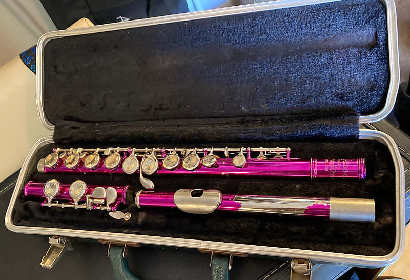 Flute purple finish Glory GFL-130 w/vintage chuck Levin's | Reverb