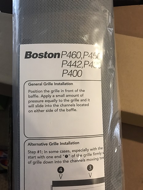 Boston P460 Grille Silver | Reverb