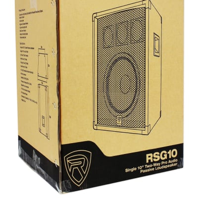 2) Rockville RSG10 10" PA Speakers+Technical Pro AX1200 1200w | Reverb