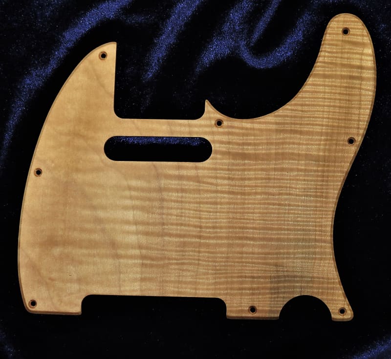 Flamed Maple Telecaster Style Solid Wood Pickguard | Reverb Canada