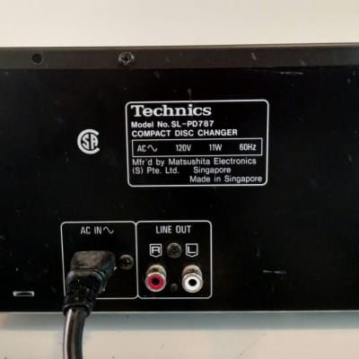 Technics SL-PD787 Compact Disc Changer 5 Disc 1997 | Reverb