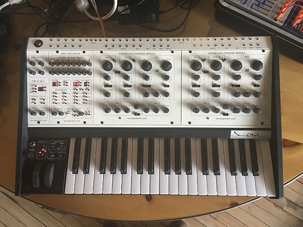 Tom Oberheim TWO VOICE PRO analog synthesizer White/black | Reverb
