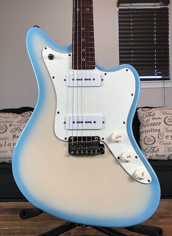 2017 Suhr Custom Classic JM Olympic White w/Blue Burst ~ | Reverb