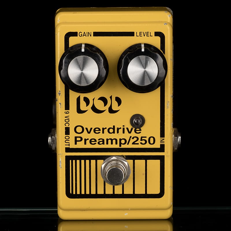 Used DOD Pre Amp 250 Overdrive With LED MOD Guitar Effect | Reverb