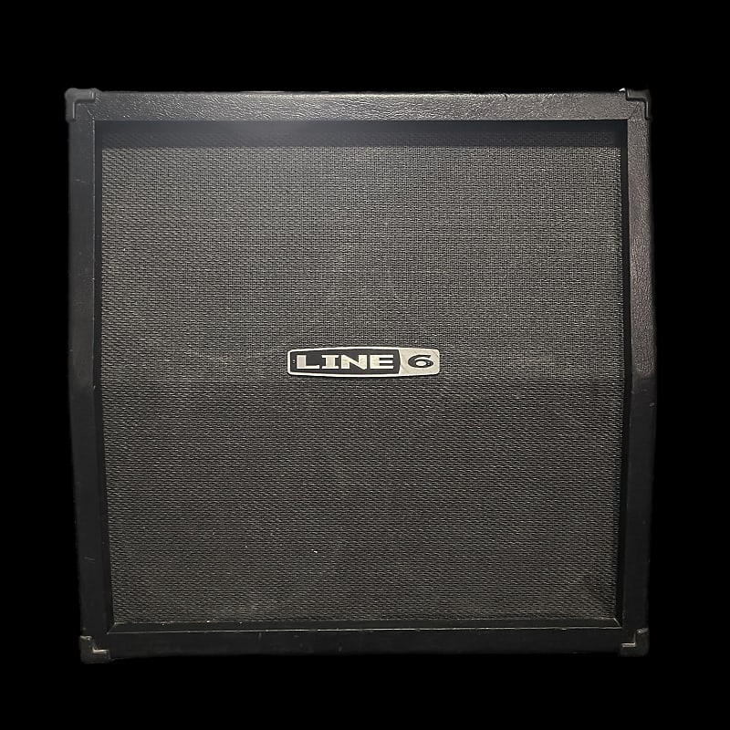 Line 6 4x12" Angled Guitar Speaker Cabinet - Black | Reverb