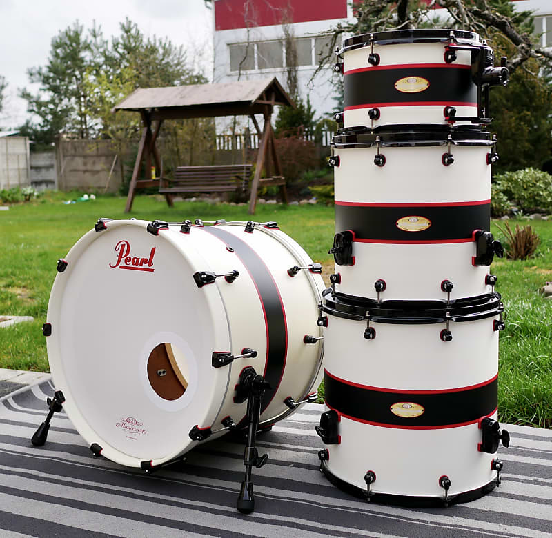 Pearl Masterworks Heritage Mahogany 22", 12", 14", 16" MINT | Reverb