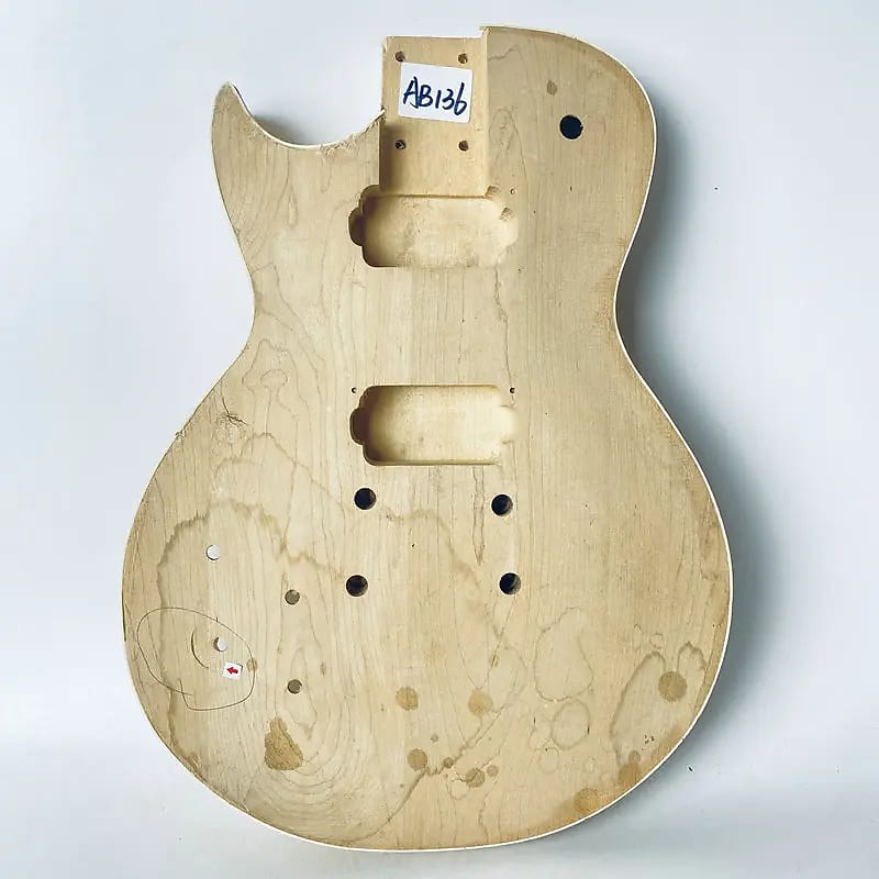 Unfinished Left Handed Les Paul LP Style Guitar Basswood Body | Reverb