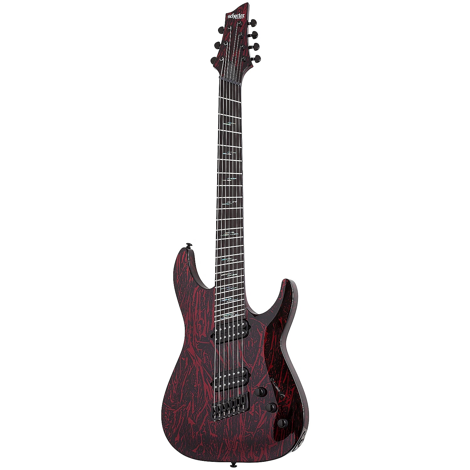 Schecter C-7 Silver Mountain Multiscale | Reverb