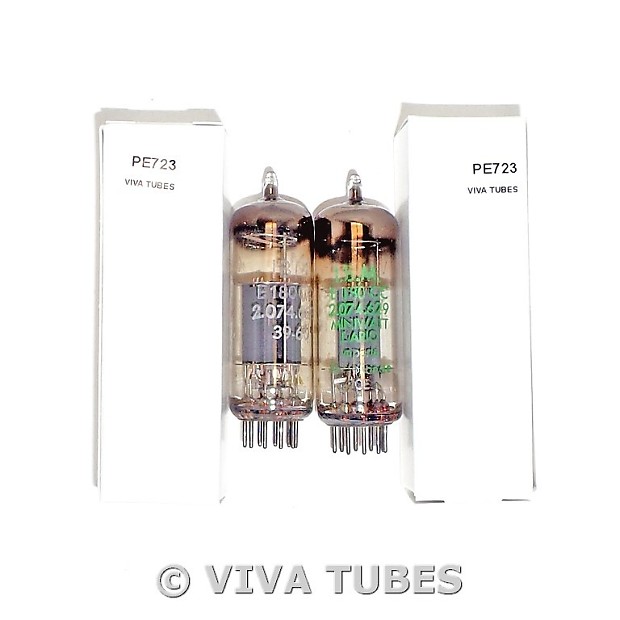 NOS M Pair 1960 Philips Amperex Miniwatt E180CC 7062 D Foil | Reverb