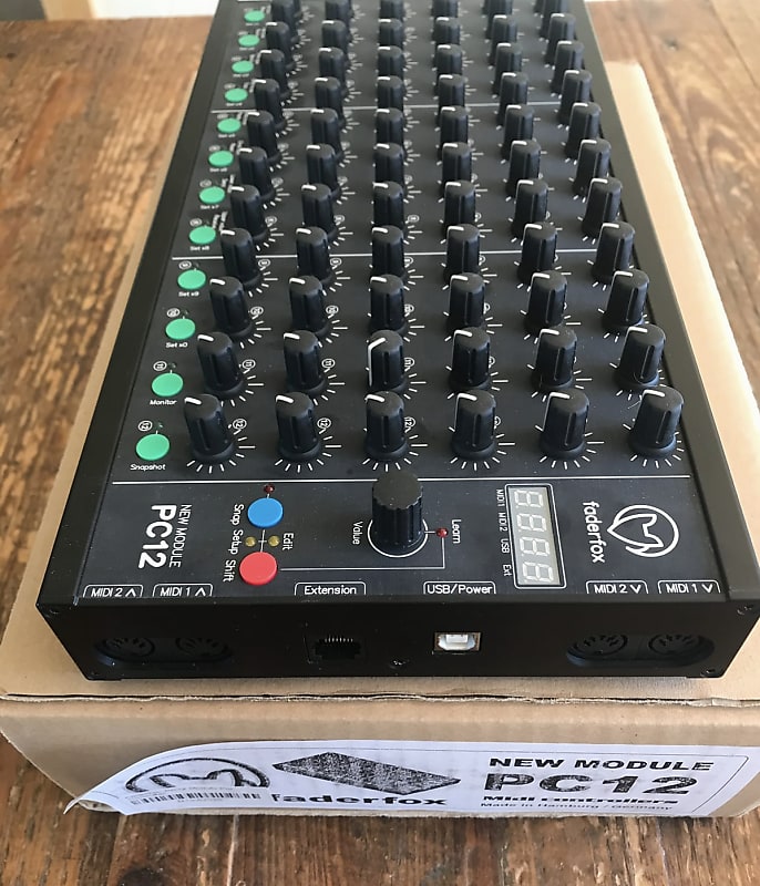 Faderfox PC12 2022 Black With Decksaver/Original Box | Reverb