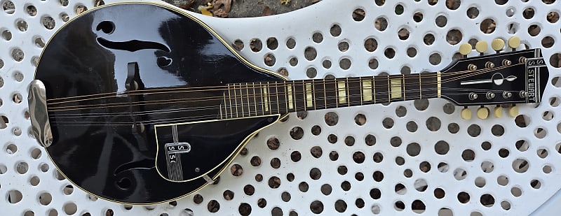 SS Stewart A Style Mandolin Late 30's with Case- Black Art | Reverb