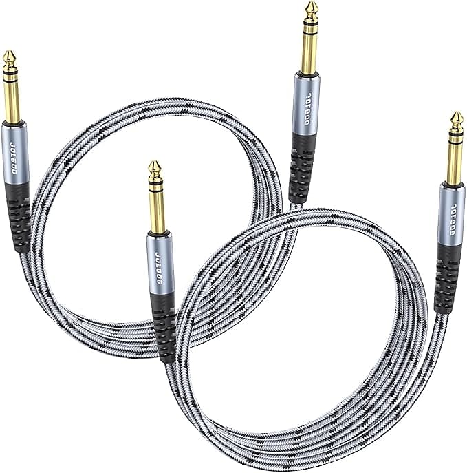 1/4 Inch TRS Instrument Cable 3.3 FT 2-Pack, Quarter inch | Reverb