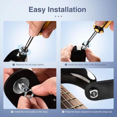 Guitar Strap Locks for for Electric Guitar & Bass Strap Locks | Reverb