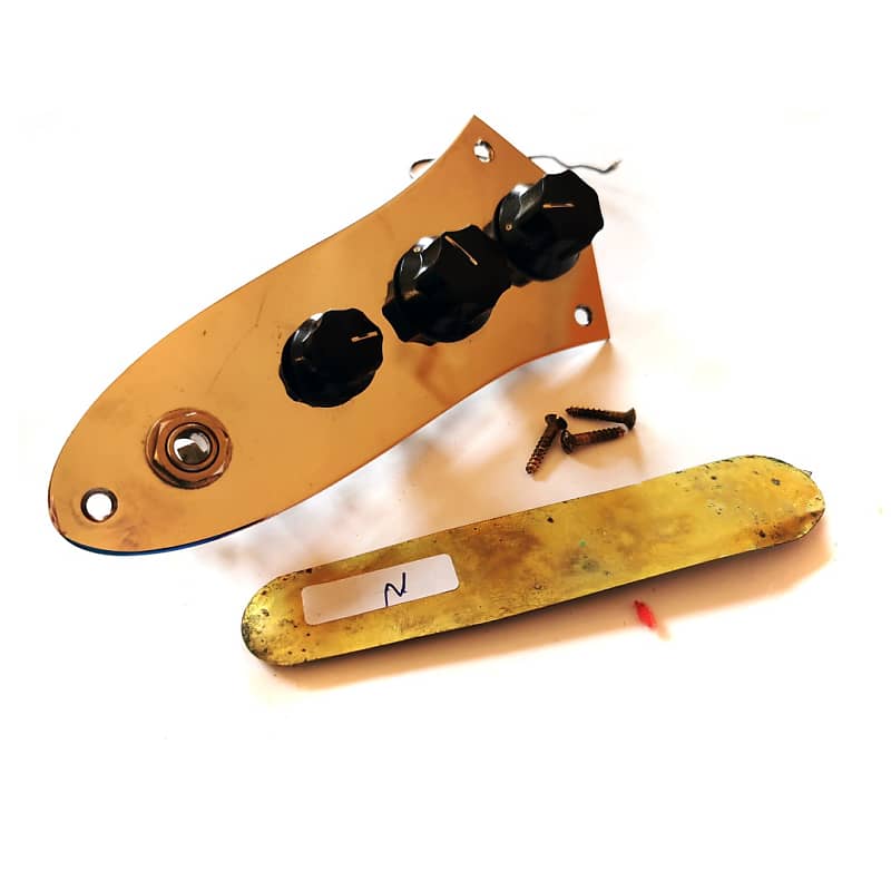 Fender Jazz Bass 1970 Control Plate complete loaded (console, | Reverb