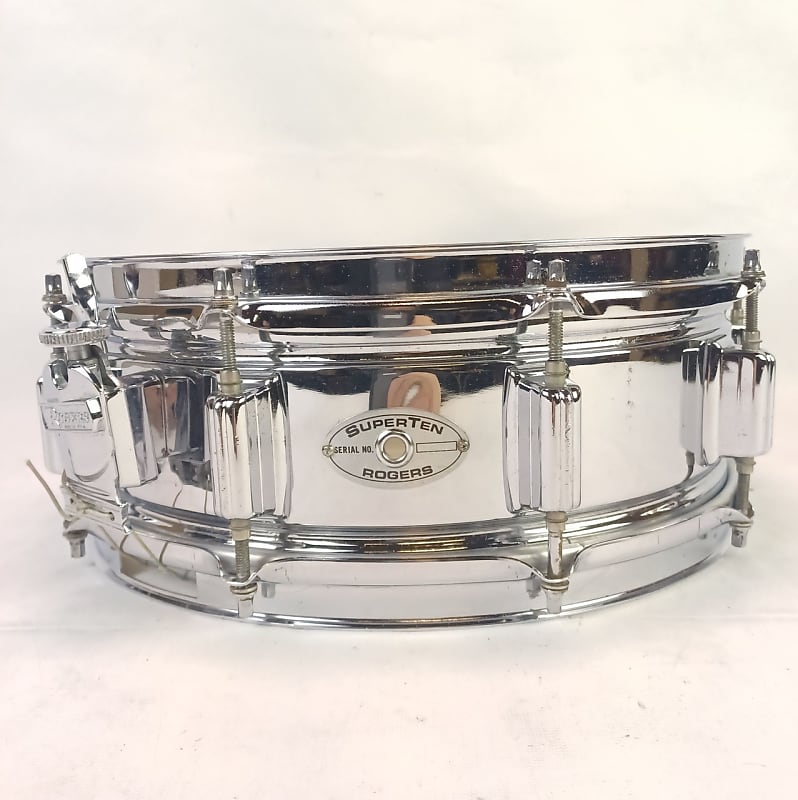 *Rogers SuperTen 5x14"Snare Drum COS Steel 10Lug Script | Reverb