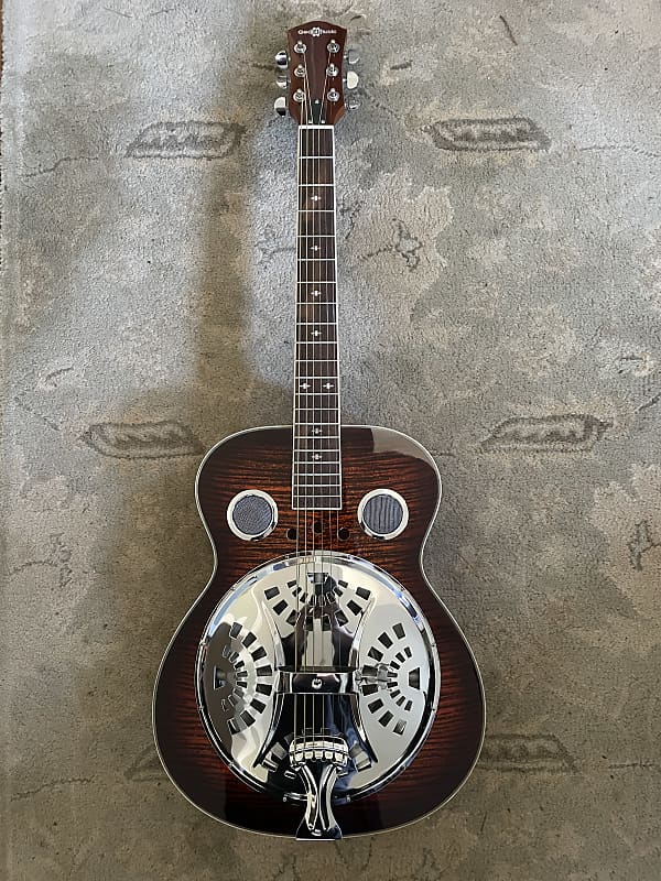 Round Neck Resonator - Sunburst | Reverb