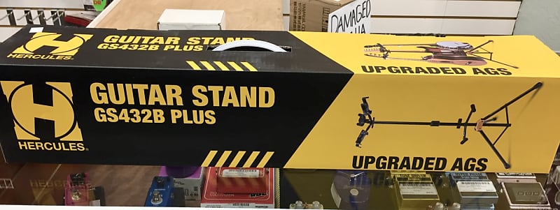 Hercules GS432BPLUS Tri Guitar Stand with Foldable Backrest | Reverb