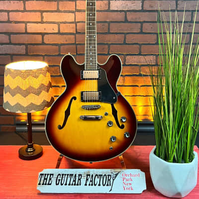 Arbor AJ-135 Semi-Hollow Body Sunburst Electric Guitar "ES335 | Reverb
