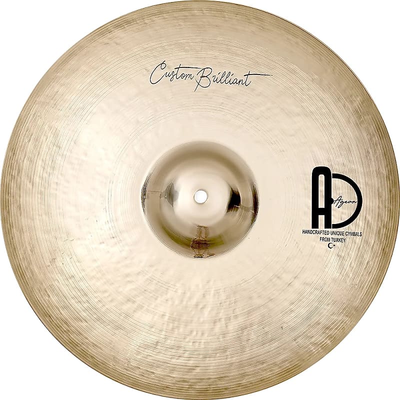 Agean Cymbals Custom Brilliant 14" Paper Thin Crash | Reverb