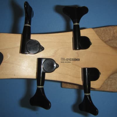 Raven 4 string Bass Metallic blue with road runner gig bag | Reverb