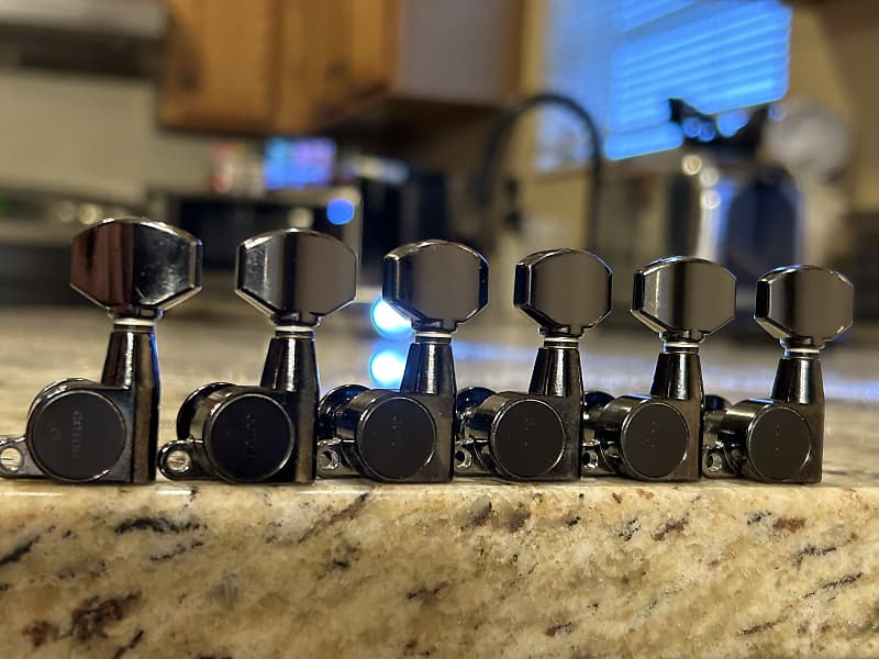 Gotoh tuners in Black Nickel finish | Reverb