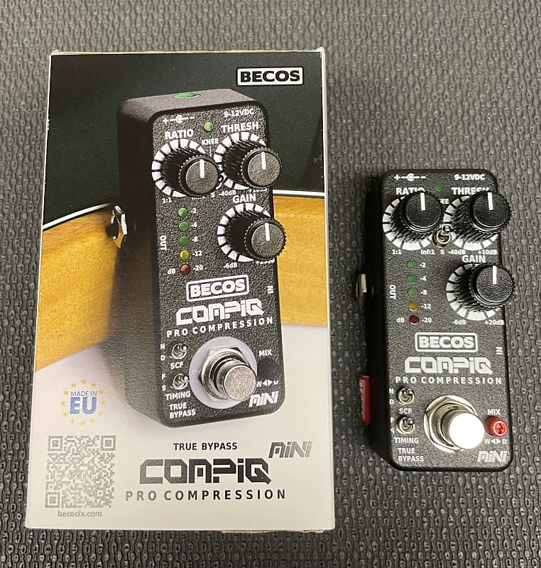 Becos CompIQ MINI Pro Compressor Pedal for Bass & Guitar 2022 | Reverb
