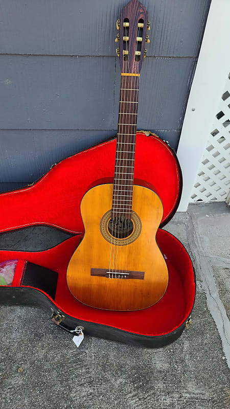 Classical Guitar Vintage Circa 1960,s - Natural | Reverb