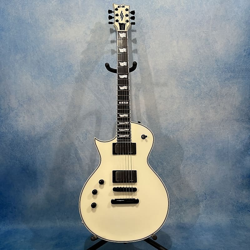ESP E-ii Eclipse 2021 Satin White Made in Japan Left Handed | Reverb