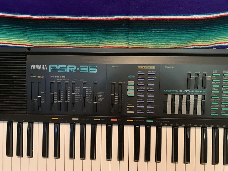 Yamaha PSR-36 1980’s Black FM Synthesizer | Reverb