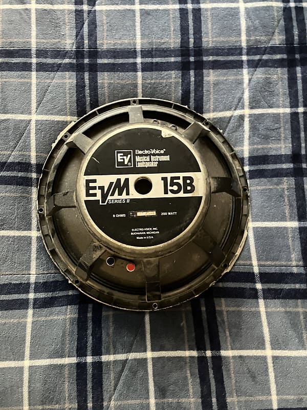 1990's Electro Voice EVM 15B Vintage 200 Watt 8 Ohm 15" Bass | Reverb