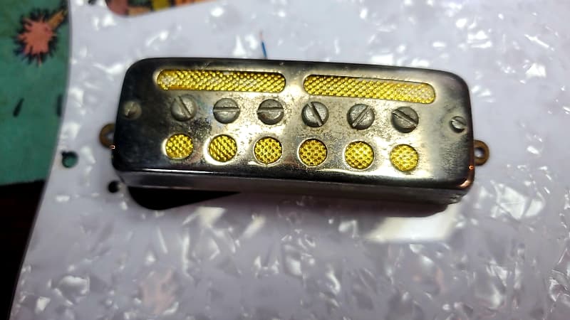 Teisco gold foil pickup 60's - chrome #2 Blake Mills approved | Reverb