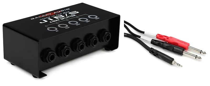Galaxy Audio JIB/S 4-way Splitter Bundle with Hosa CMP-159 | Reverb