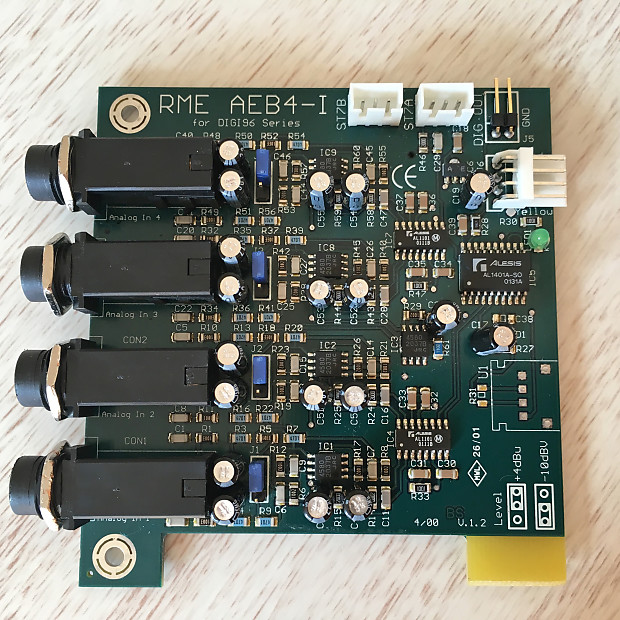 RME AEB4-I - 4 Analog Input Daughter Board for Expanding ADAT | Reverb