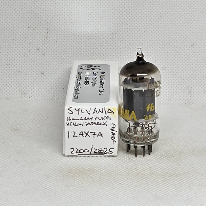 Sylvania 12AX7A Gray Plate Balanced Single NOS ECC83 12AX7 | Reverb