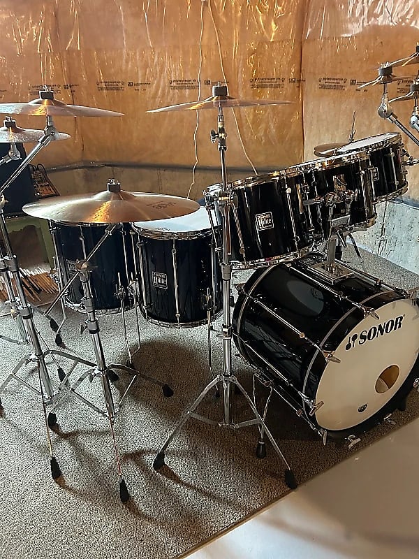 Sonor Hilite 1990s - Black Lacquer | Reverb