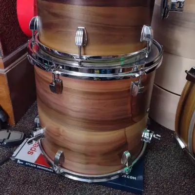 Rainbow Poplar Solid Shell Steam Bent Bop Drum Set By Erie | Reverb