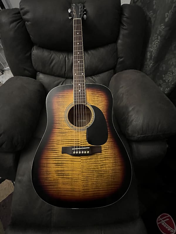 Eleca DAG-5-Tiger 2000s - Tiger Acoustic Dreadnought | Reverb