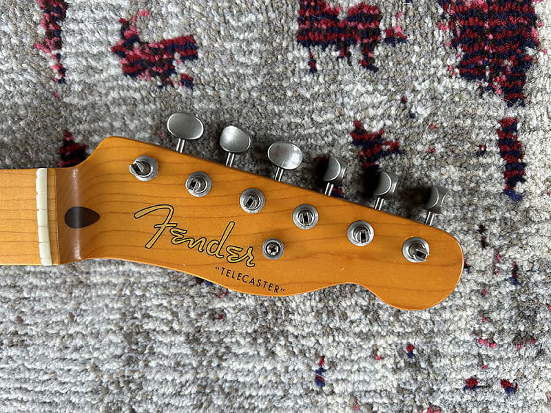 Fender Telecaster Neck w/ Vintage Tuners and String Tree 2022 | Reverb