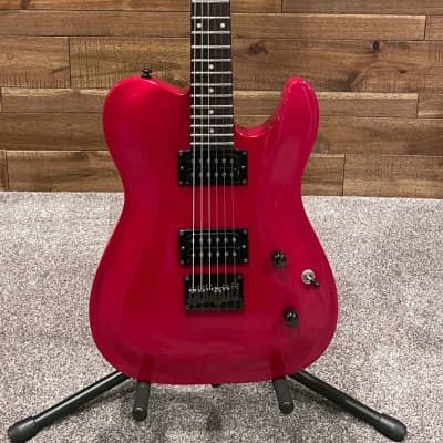 Squier Double Fat Telecaster 2002 - Frost Red Metallic | Reverb