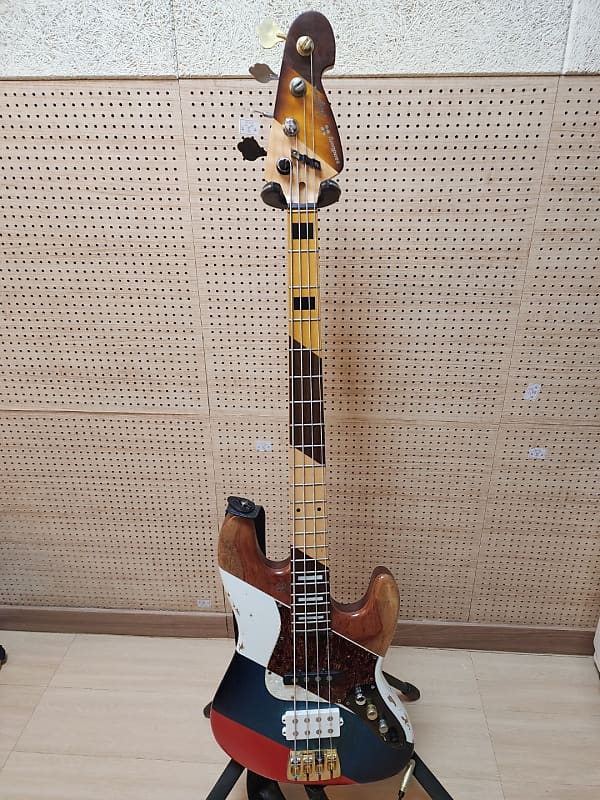 Sandberg patchwork 4string relic | Reverb