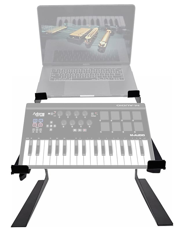 Rockville Dual Shelf Laptop+Controller Stand for M-Audio | Reverb