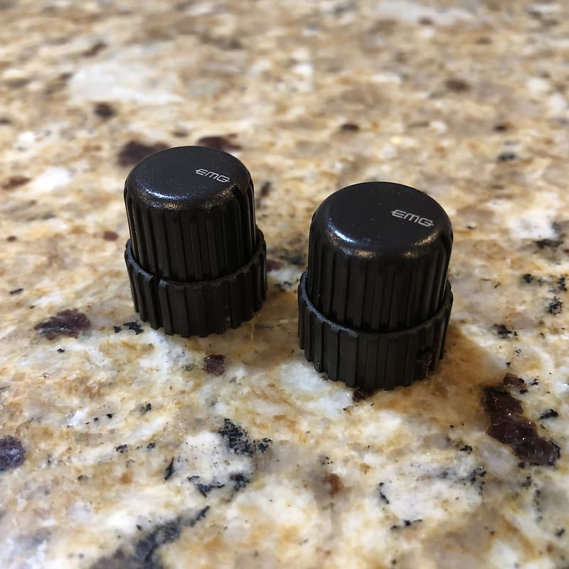 EMG BT Stacked Knobs Black Set of 2 | Reverb