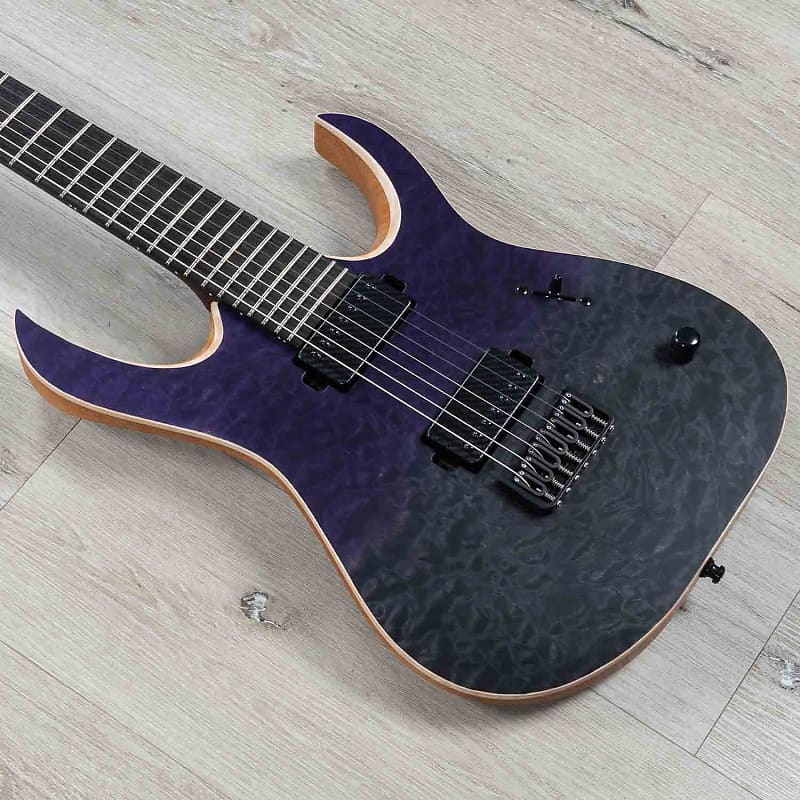 Mayones Duvell Elite 7 7-String Guitar, Custom Transparent | Reverb