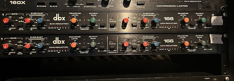 dbx 166 2-Channel Dynamics Processor 1980s - Black | Reverb