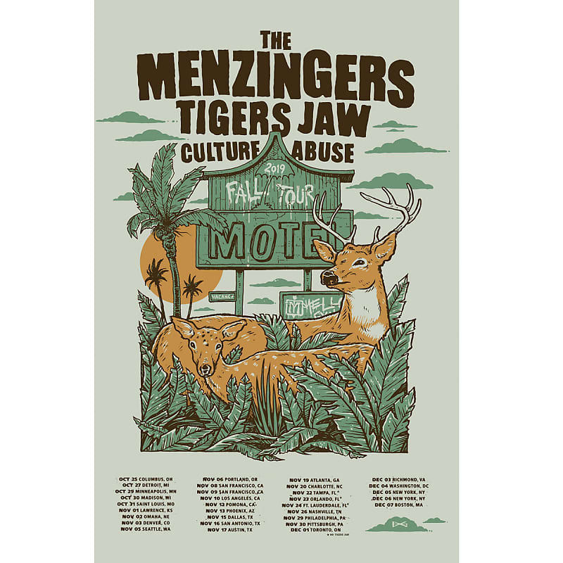 THE MENZINGERS | TIGERS JAW | Culture Abuse Fall 2019 Tour | Reverb