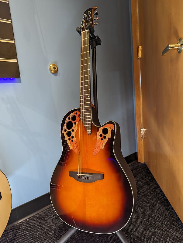 Ovation E-Acoustic Guitar Celebrity Elite Mid Cutaway | Reverb