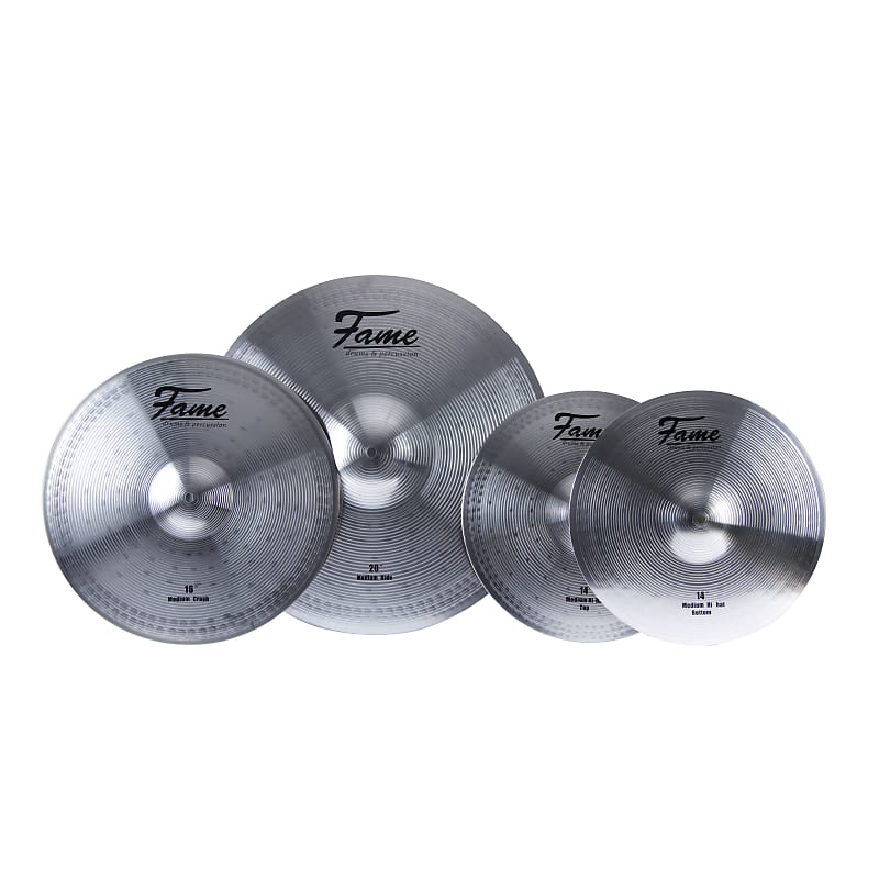Fame Reflex Cymbal Set-1 (Silver) - Cymbal Set | Reverb