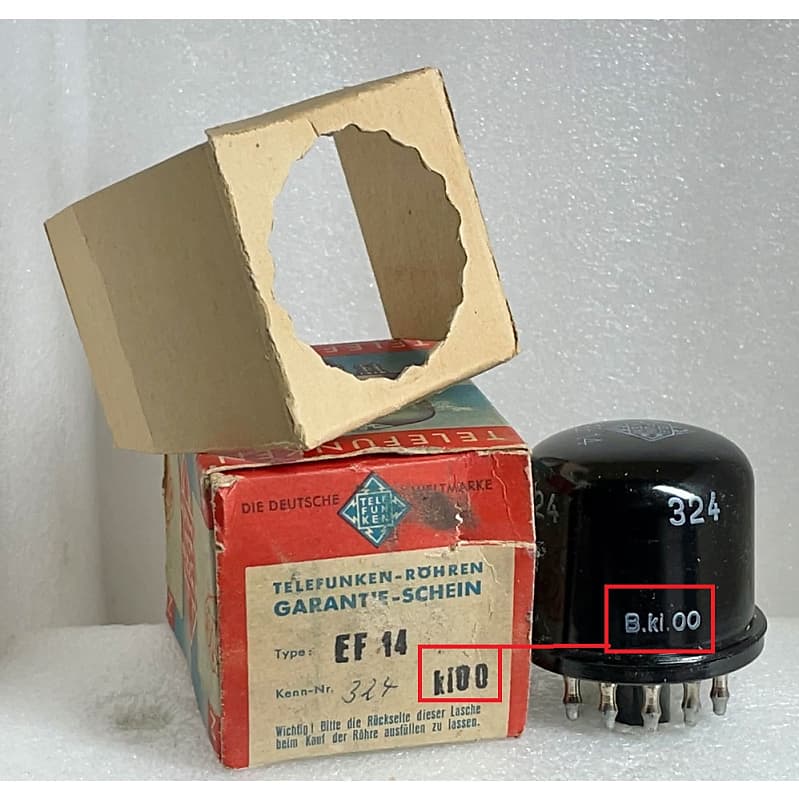 NEW Telefunken EF14 Tube DC 1957 | Reverb