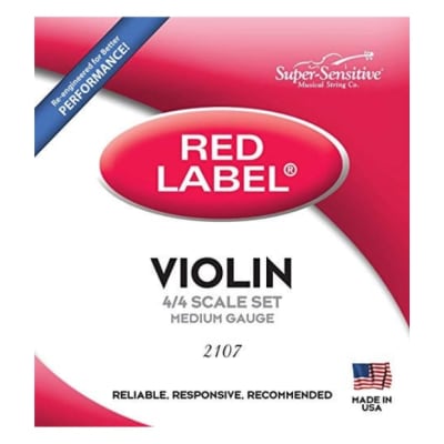Super-Sensitive 6105 Red Label Cello String Set - 3/4 Size | Reverb